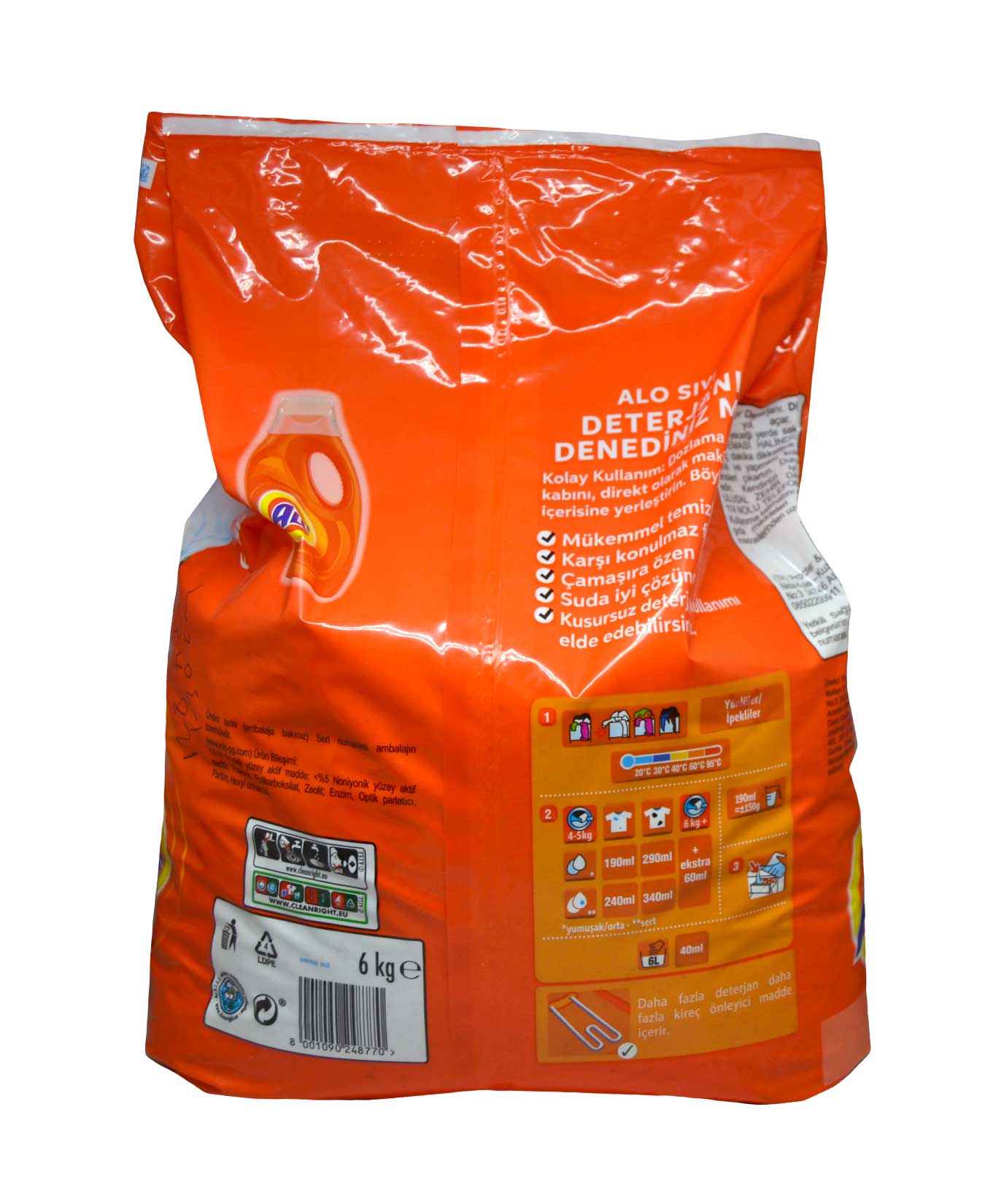 Alo Matik Beyaz ve Renkliler Toz Çamaşır Deterjanı 6 kg En Ucuz Fiyata ...