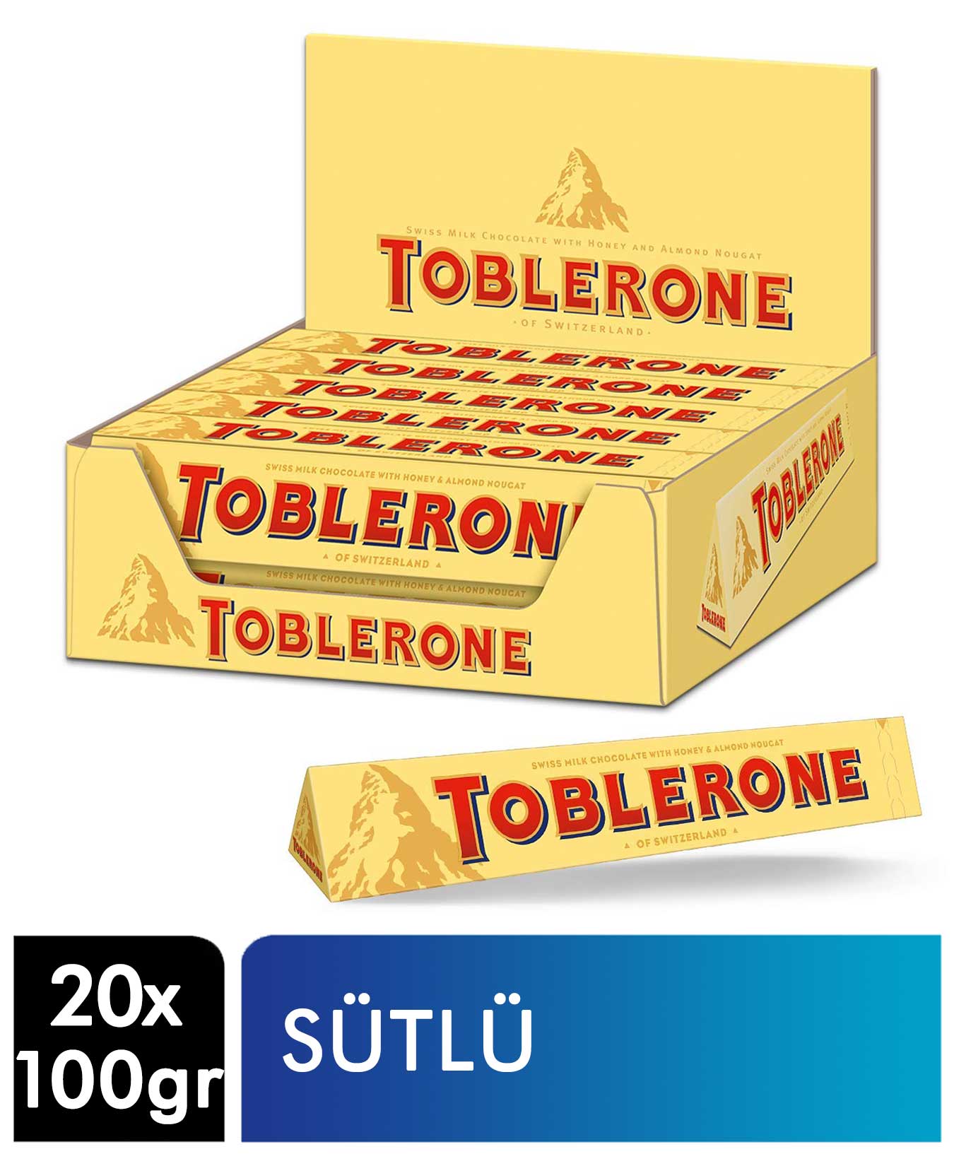 TOBLERONE SÜTLÜ 100 GR*20 7614500210017 | FmcgStore.com