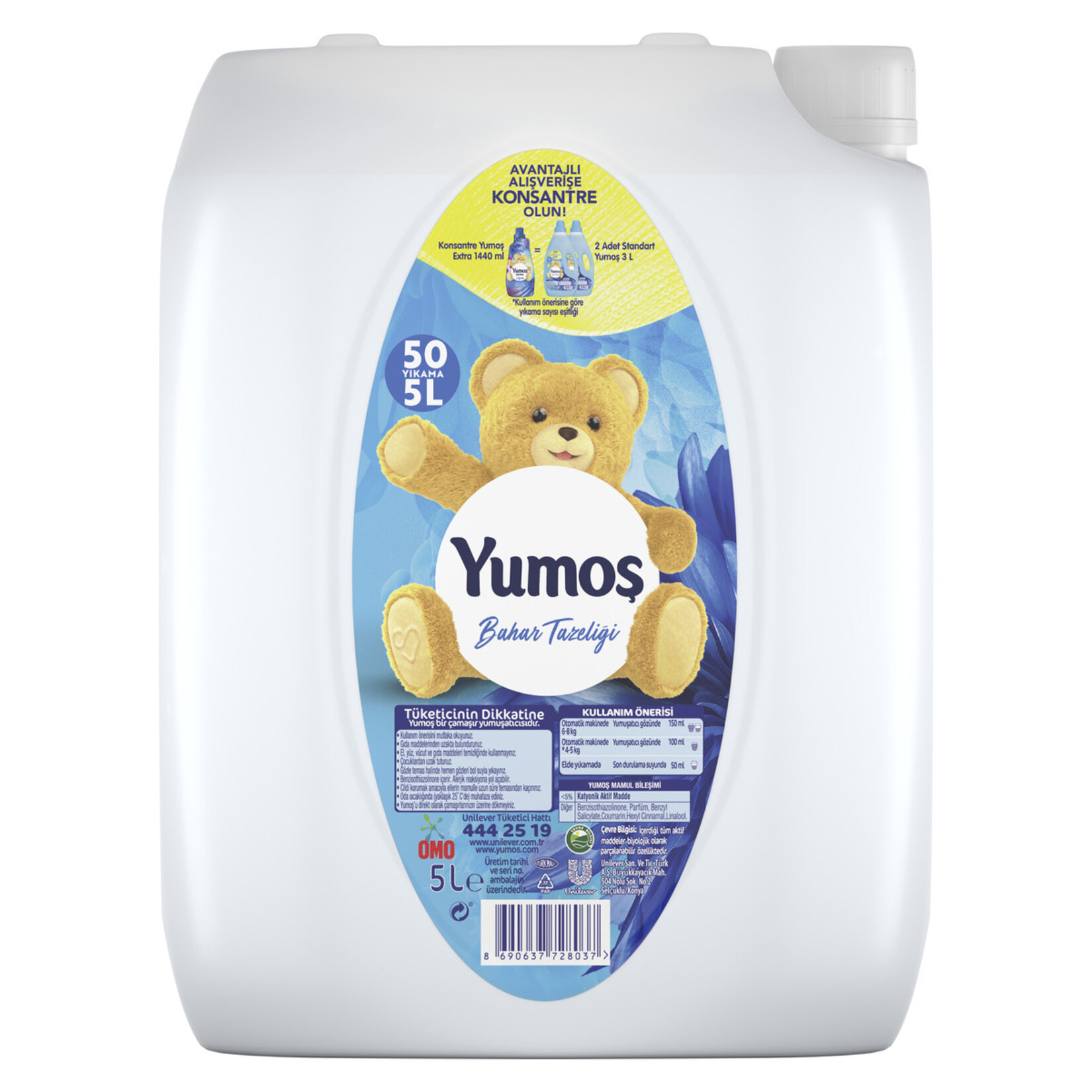 Yumoş Softener 5 lt Spring Freshness 8690637728037 | FmcgStore.com