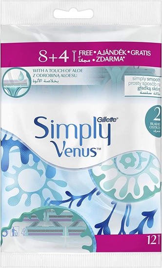 Gillette Venus Simply2 Disposable Razor 12s 7702018069286 | FmcgStore.com