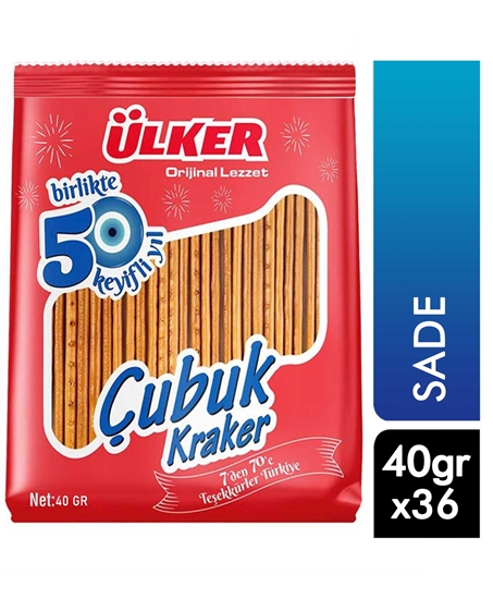ÜLKER ÇUBUK KRAKER SADE 40 GR 36 LI 68690504018478 | FmcgStore.com